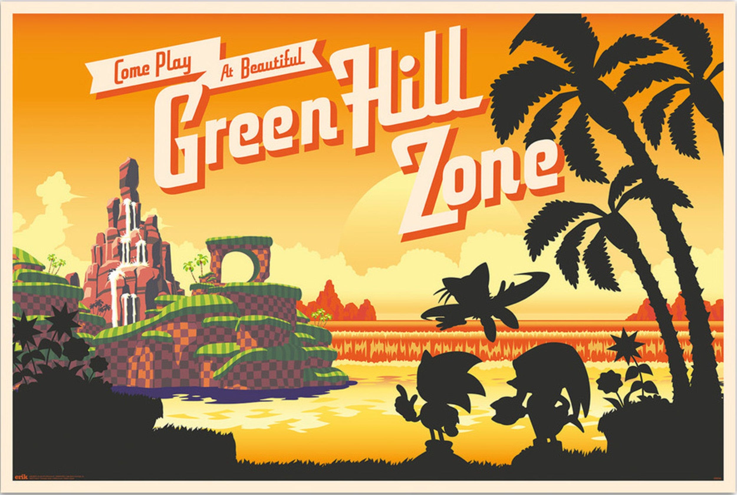 Poster Sonic the Hedgehog Come Play at Beautiful 91,5x61cm